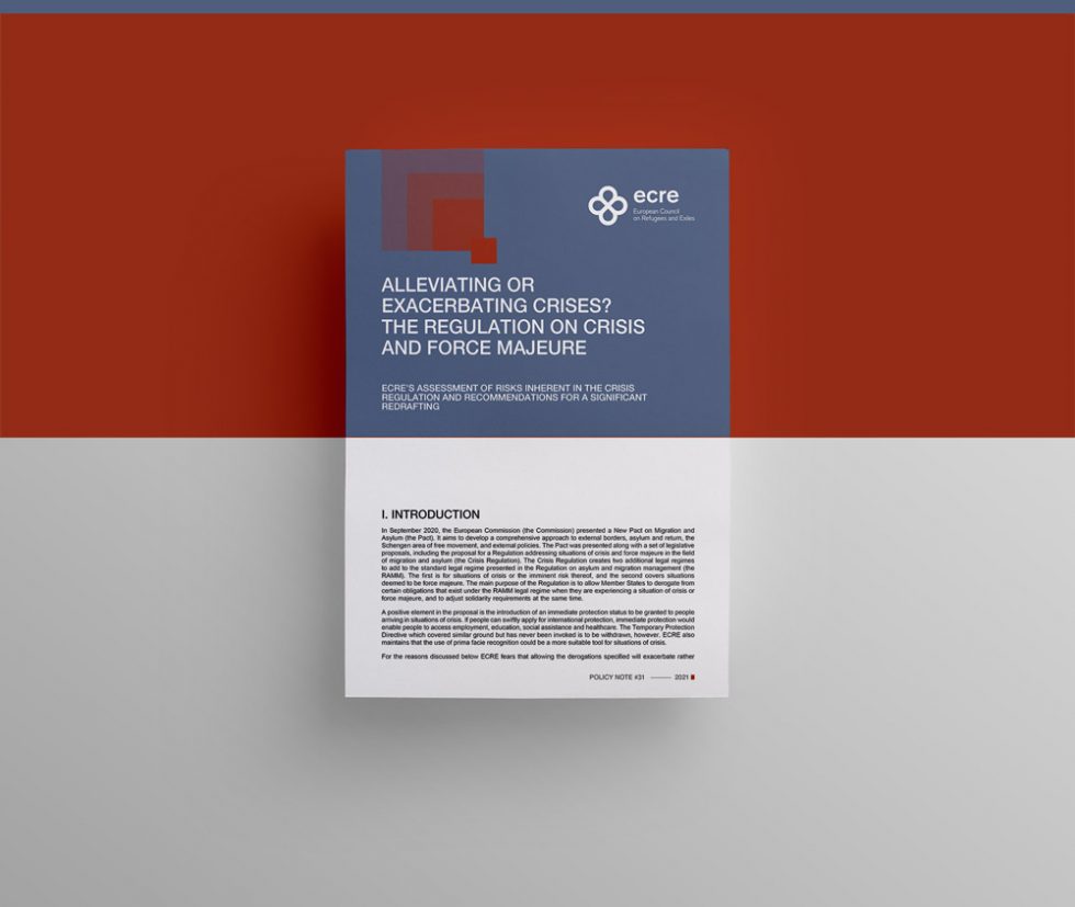 ECRE Policy Note: Alleviating or Exacerbating Crises? The Regulation on ...
