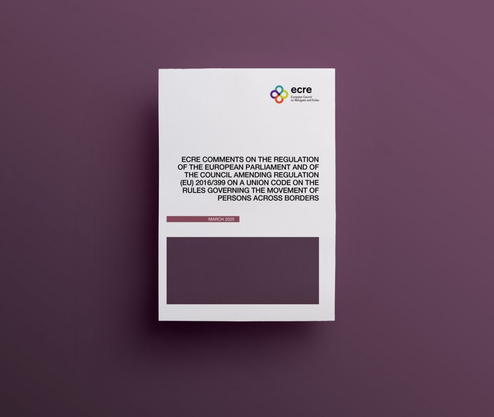 ECRE Comments Paper: Schengen Borders Code | European Council on ...